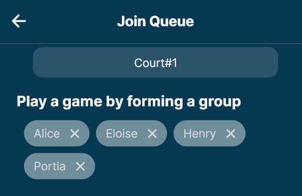 DoublesTeam Badminton Queueing Web App
